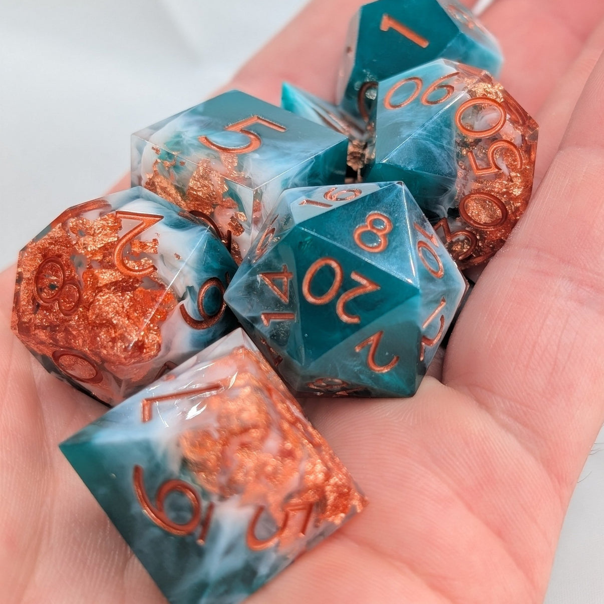 Seafarer's Bounty - Set of 7 Luxury D&D Dice Set – EBONWOOD